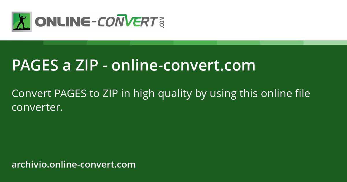 PAGES a ZIP - online-convert.com