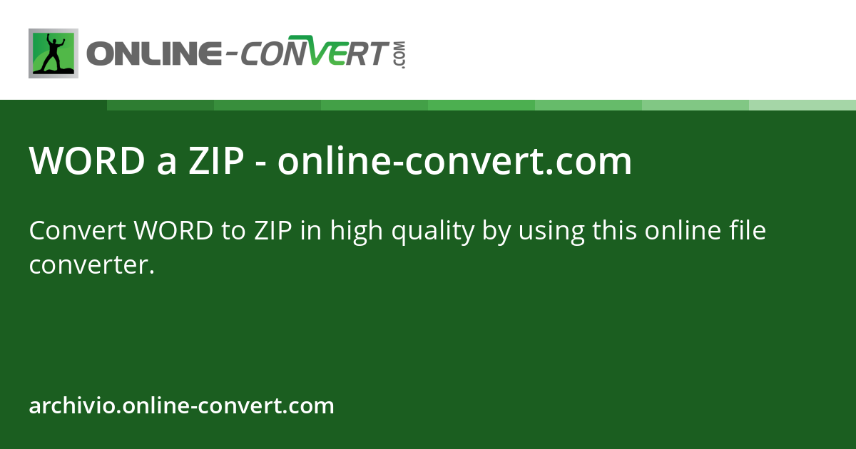 WORD a ZIP - online-convert.com